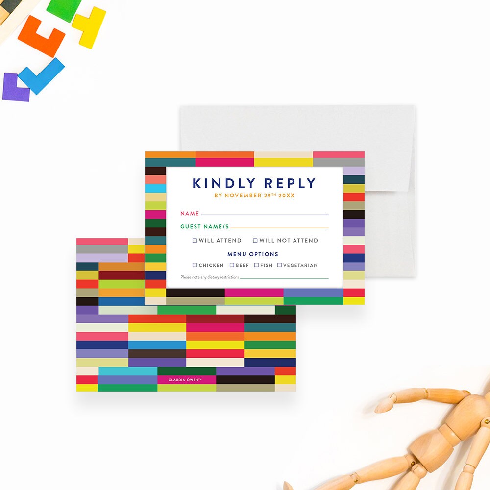 Colorful Invitation Card for Art Conference, Company Meeting Invites ...