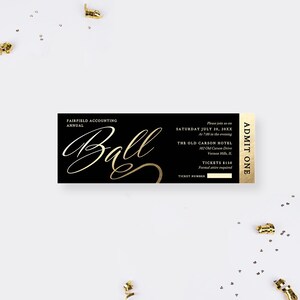 Ball Party Invitation Template, Elegant Annual Client Appreciation Ball ...