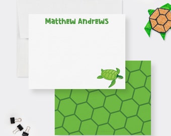 Turtle Tortoise Note Cards Set of 10 With Matching Envelopes - Etsy