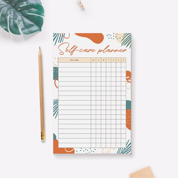 Selfcare Planner Notepad Personalized Notepad for Women Self | Etsy