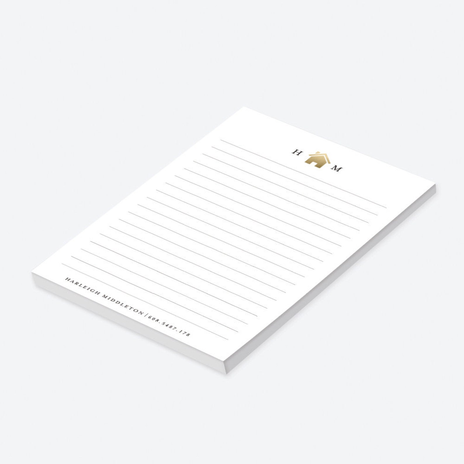 Realtor Note Pad Custom Realty Notepad Personalized Realtor - Etsy