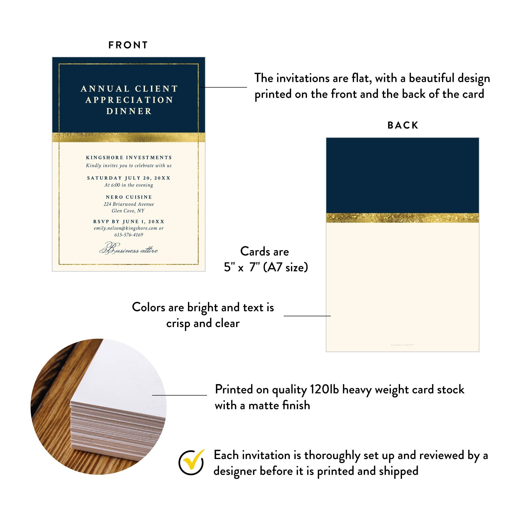 Corporate Dinner Party Invitation, Professional Event Invite, Elegant ...