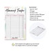 Homework School Tracker Notepad, Assignment Tracker Pad Student Notepad ...