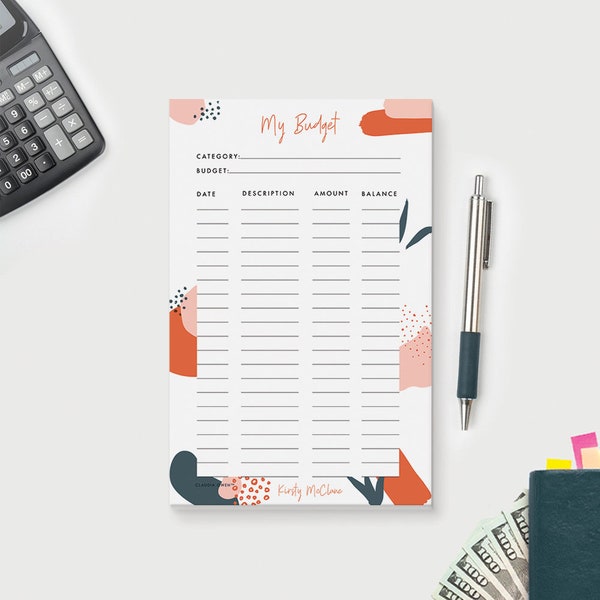 Pad Budget Planner - Etsy
