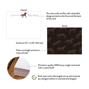 Horse Personalized Note Cards Animal Stationery Set, Horse Lover ...