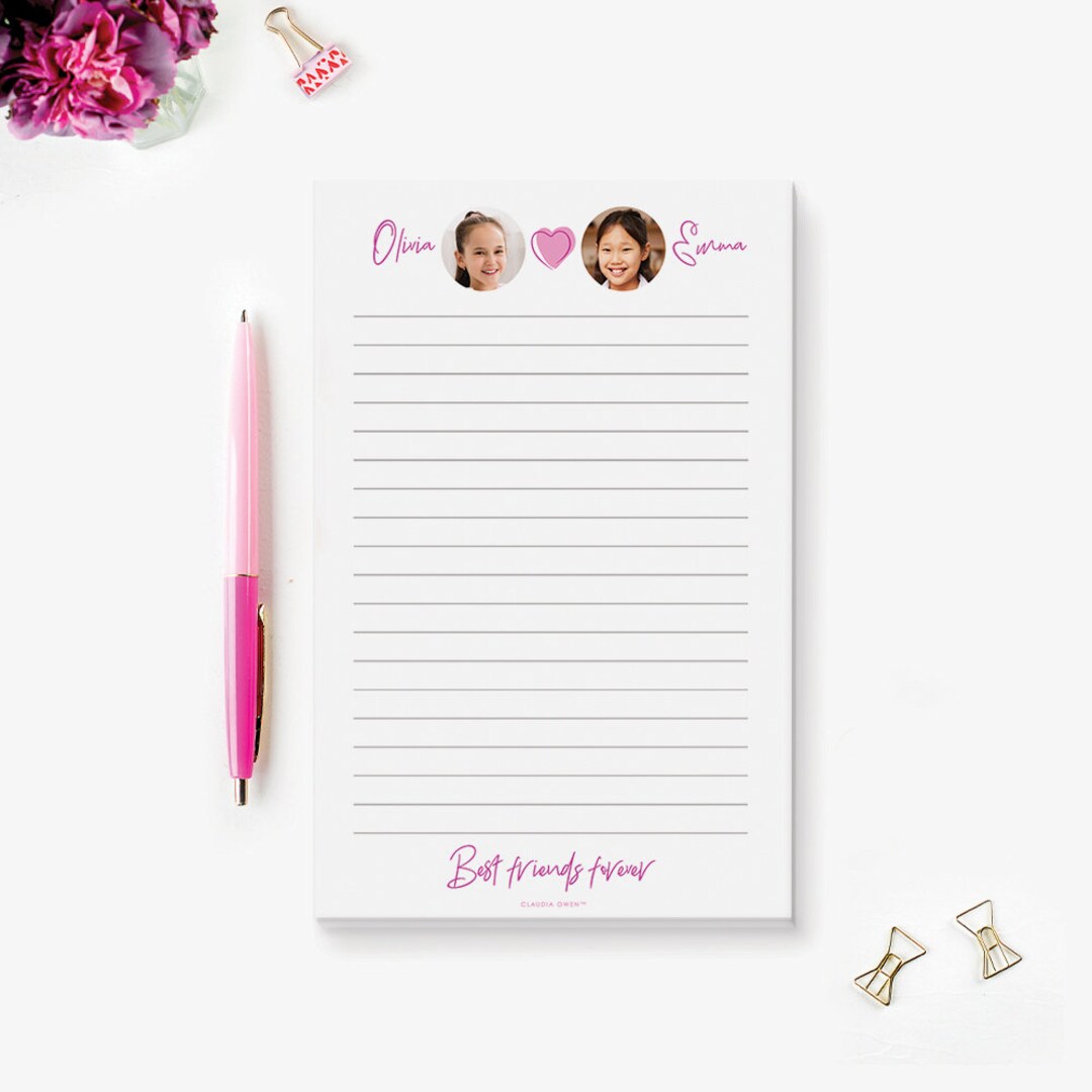 Best Friend Notepad With Photo, Bff Gifts Personalized, Custom to Do ...