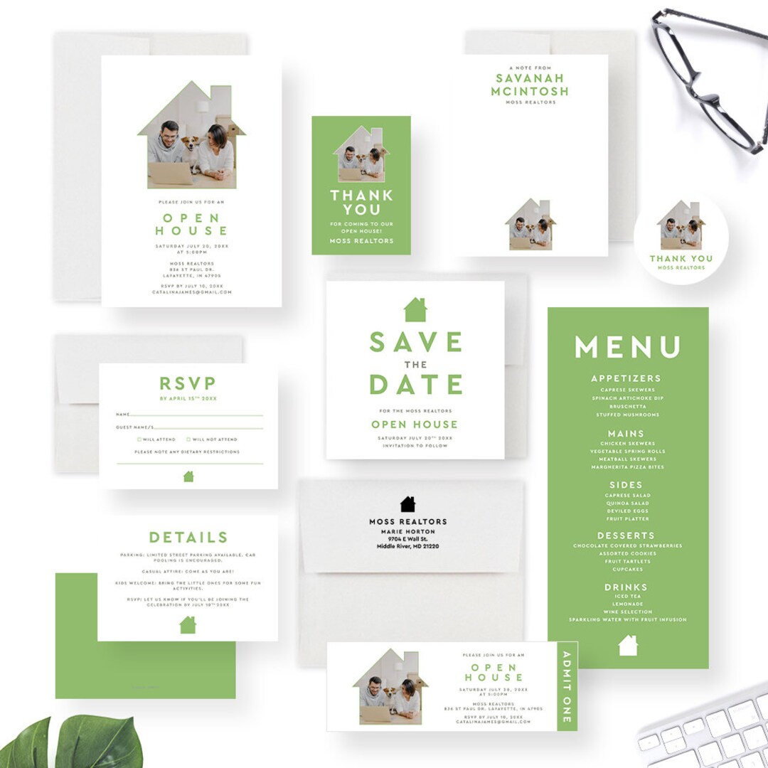 Open House Photo Invitation Card, Real Estate Open House Invites ...