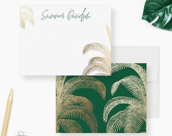 Palm Tree Note Card Set of 10 With Matching Envelopes - Etsy