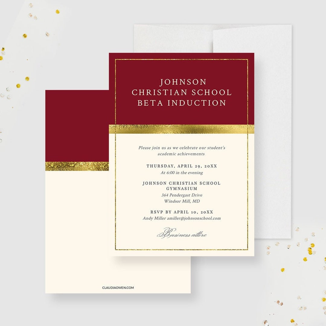 Formal Invitation Card