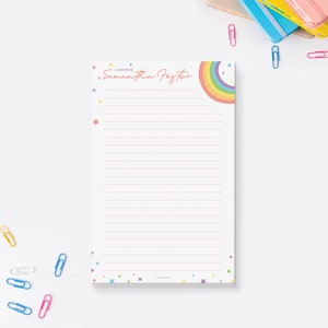 A Note From Notepad, Rainbow Notepad for Girls, Kids Personalized ...