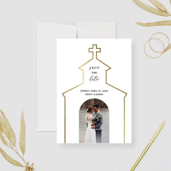 Church Save the Date - Etsy