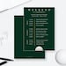 Golf Itinerary Editable Template, Printable Travel Itinerary Cards ...