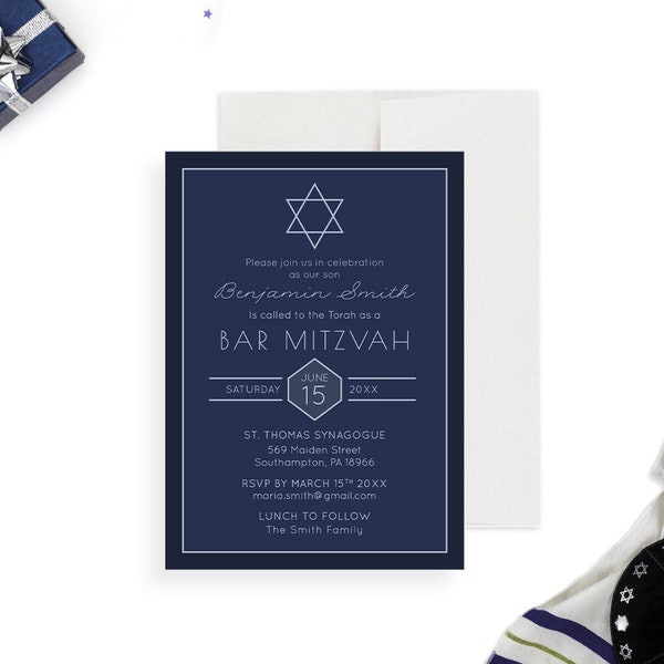 Bat Mitzvah Invite - Etsy