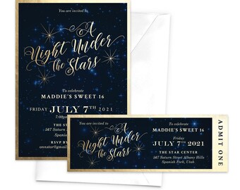 Quince Ticket Invitation - Etsy