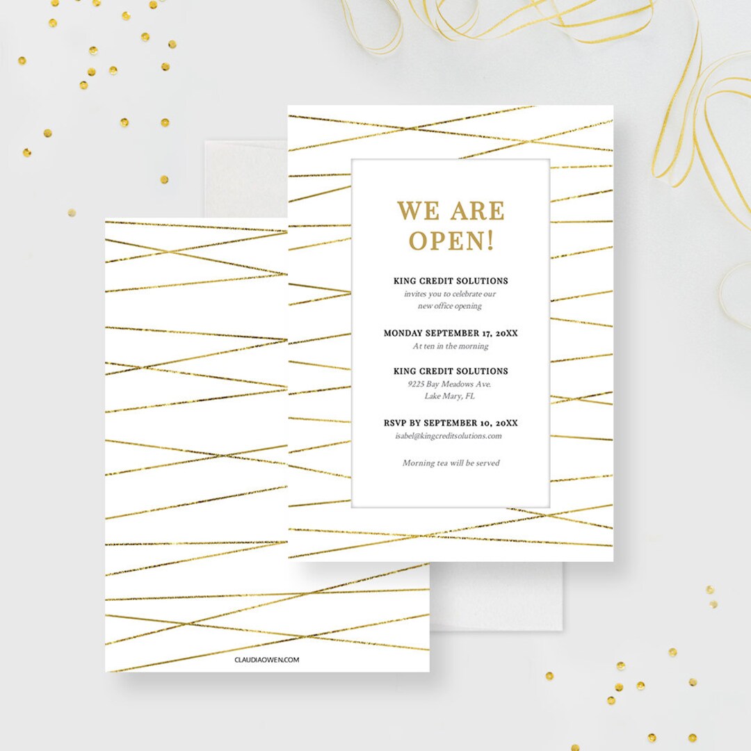 Open House Editable Party Invitation Edit Yourself Template ...
