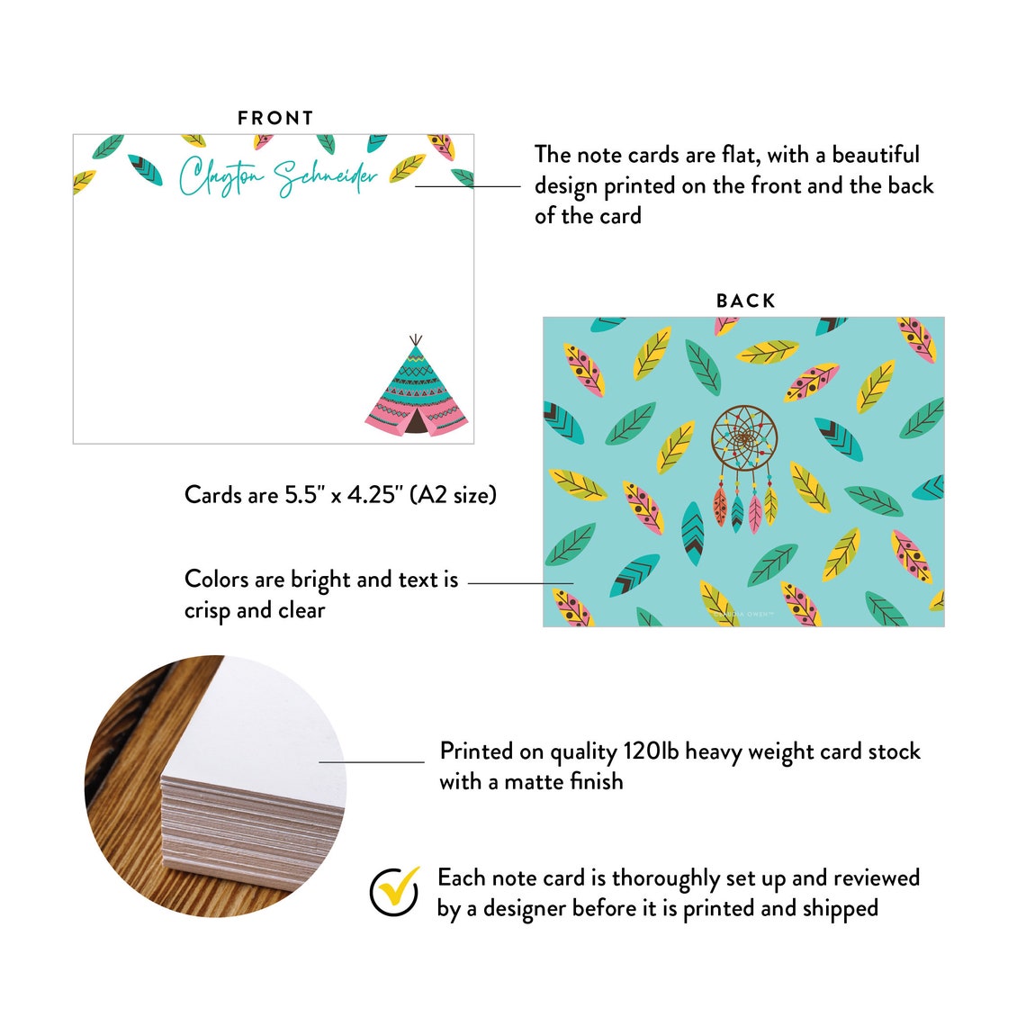 Summer Camp Personalized Note Cards, Custom Girls Camp Stationery Set ...