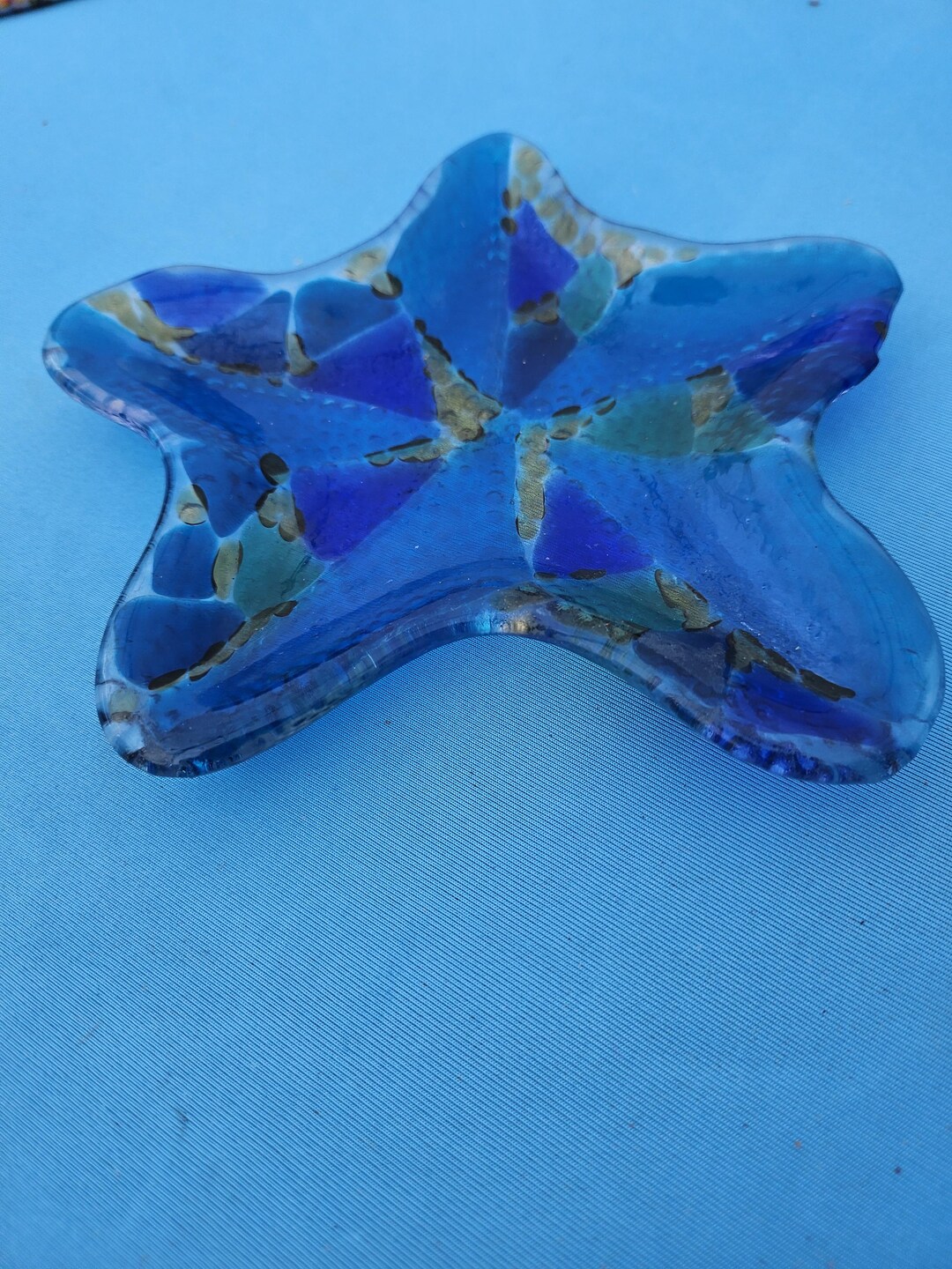 Fused Glass Starfish Bowl – Handmade Ocean-inspired Decor - Etsy