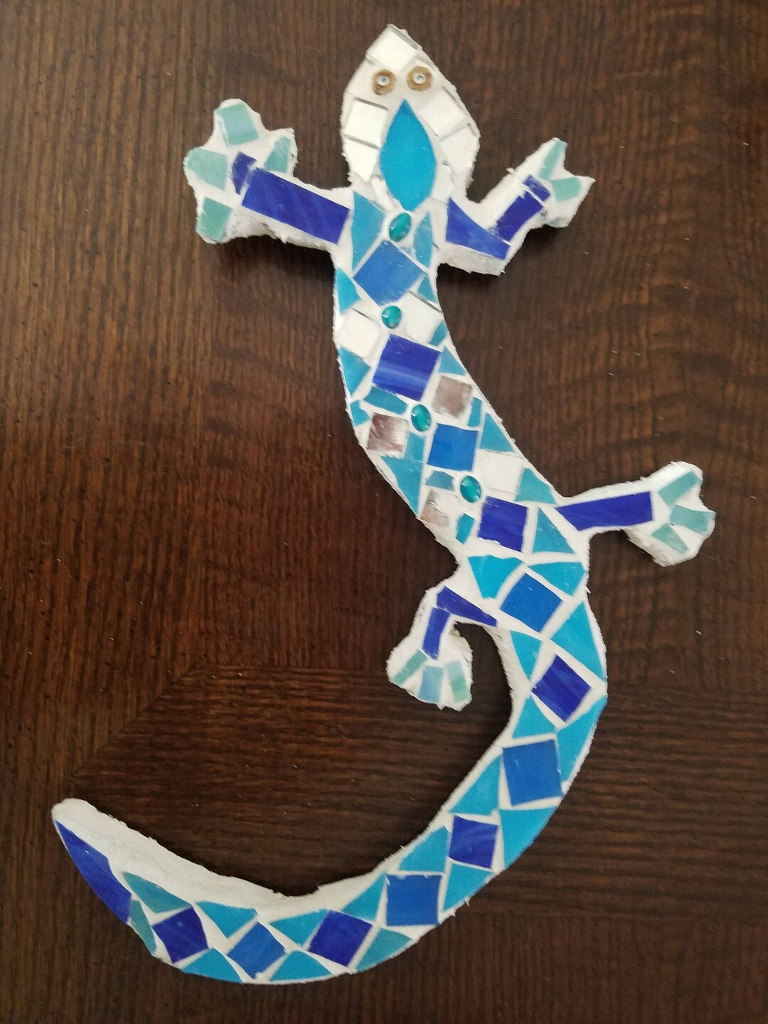 Stained Glass Mosaic Lizard Outdoor Garden Art - Etsy