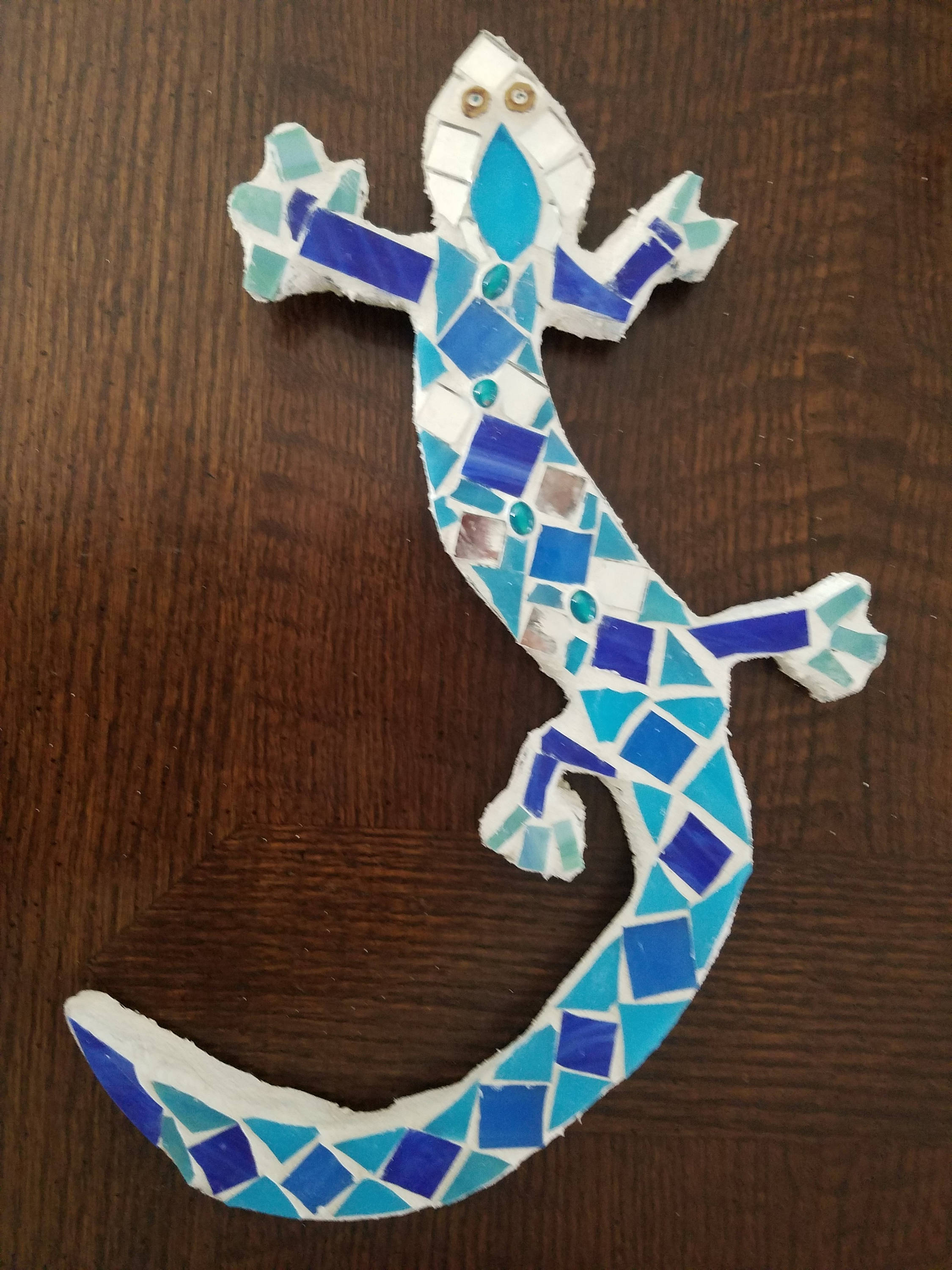 Stained Glass Mosaic Lizard Outdoor Garden Art - Etsy