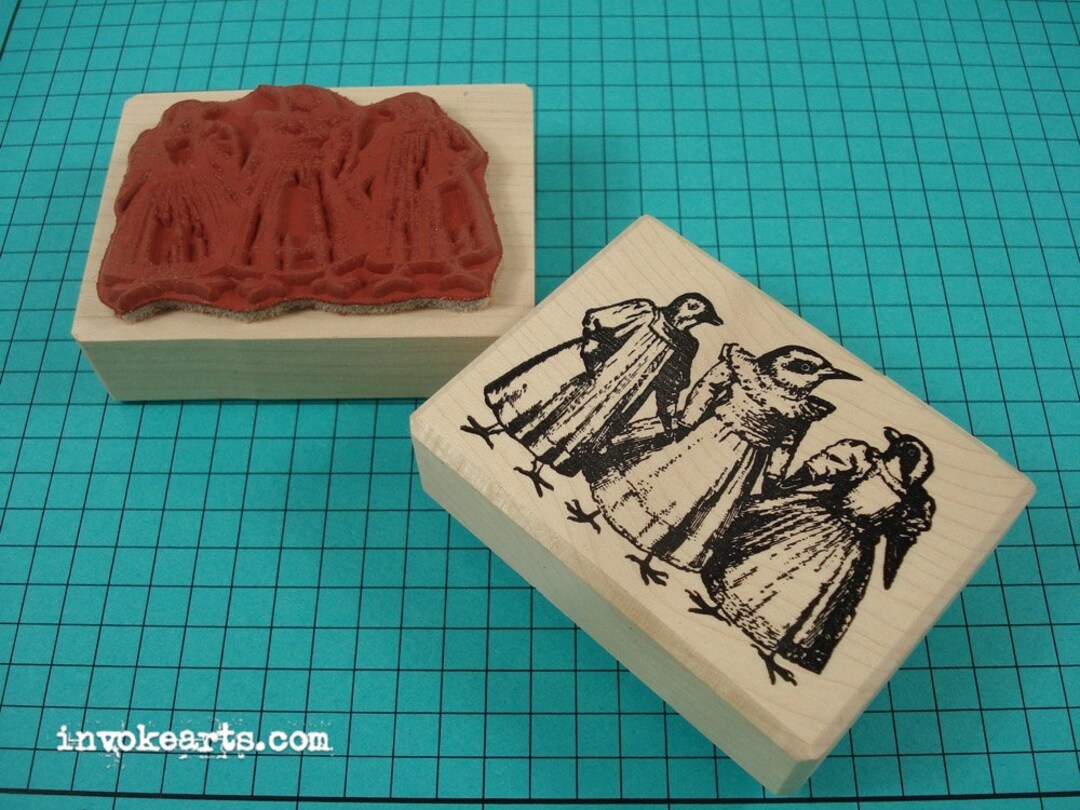 Bird Children Stamp / Invoke Arts Collage Rubber Stamps - Etsy