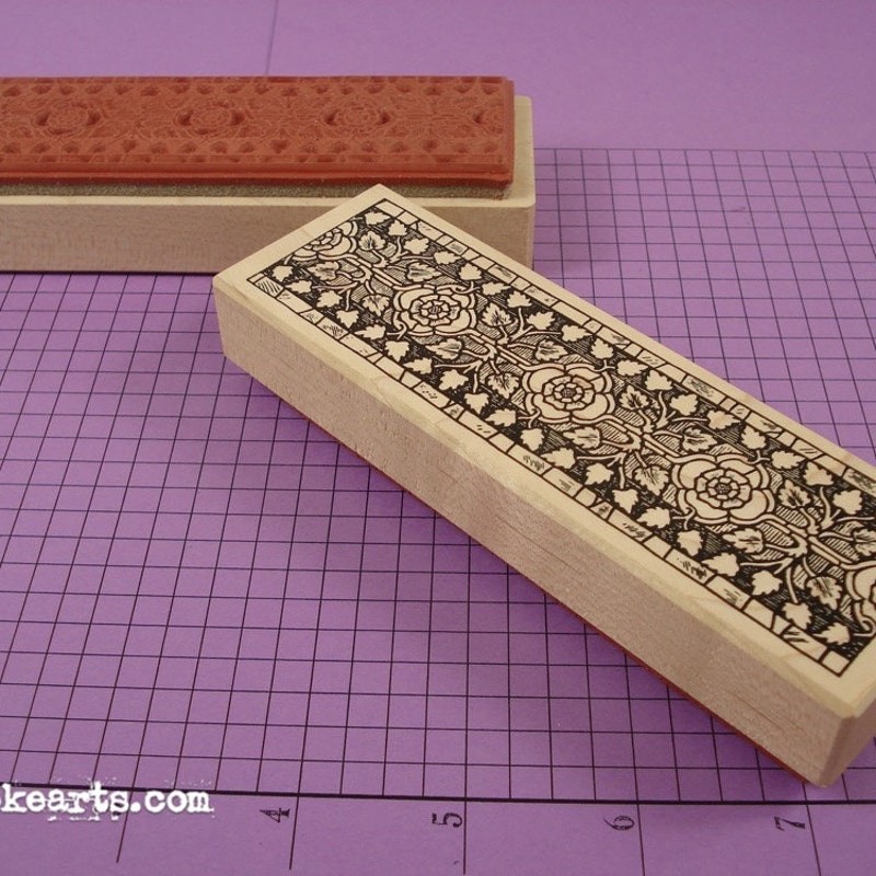 Border Rubber Stamp - Etsy