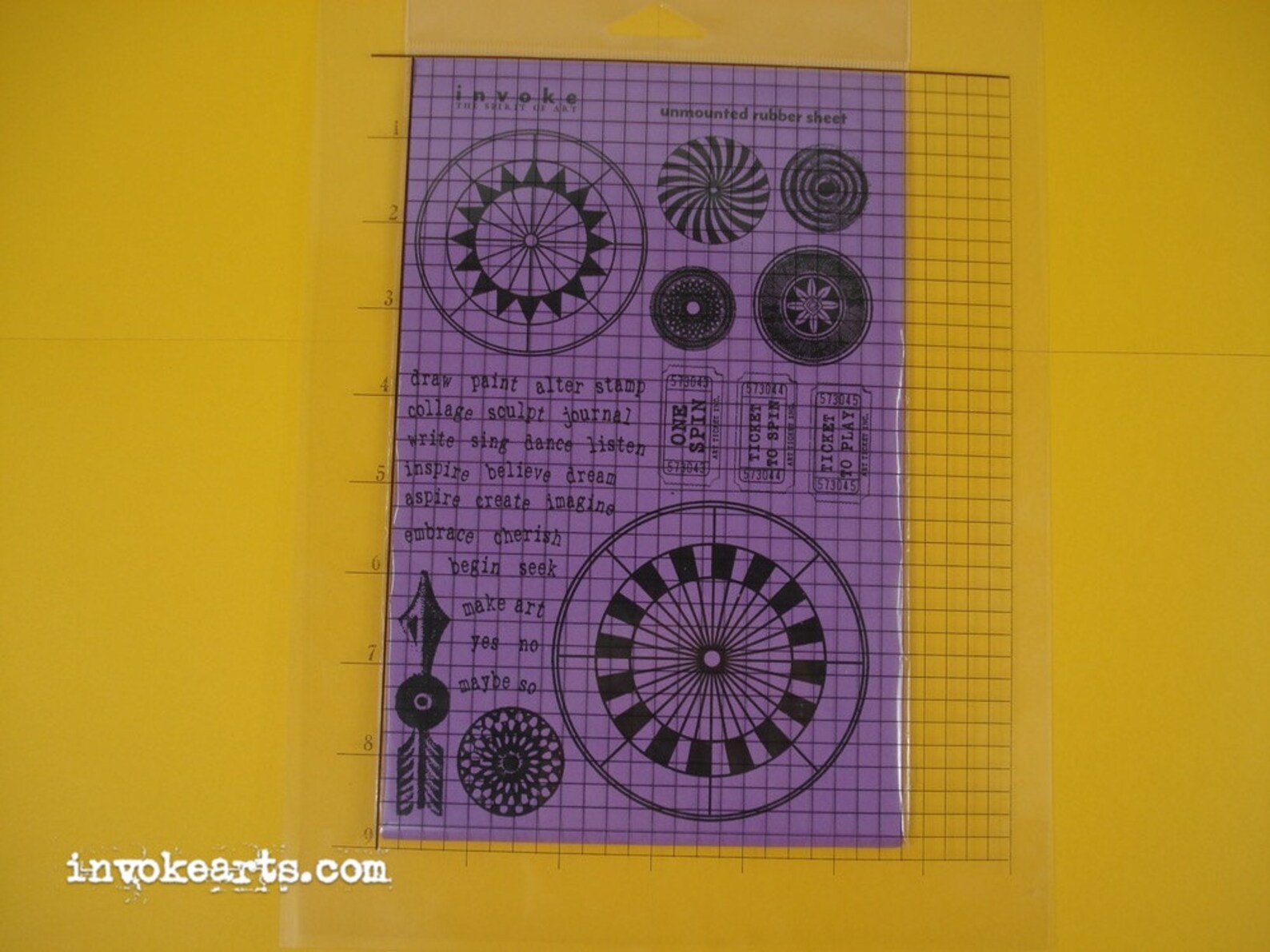 Spinner Kit / Invoke Arts Collage Rubber Stamps / Unmounted - Etsy