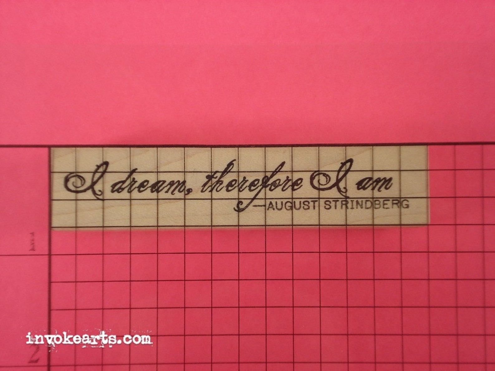 Strindberg Quote Stamp / Invoke Arts Collage Rubber Stamps - Etsy