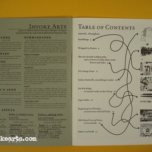 Invoke the Spirit of Art / Arts Zine 1 Art in Nature / Nature - Etsy