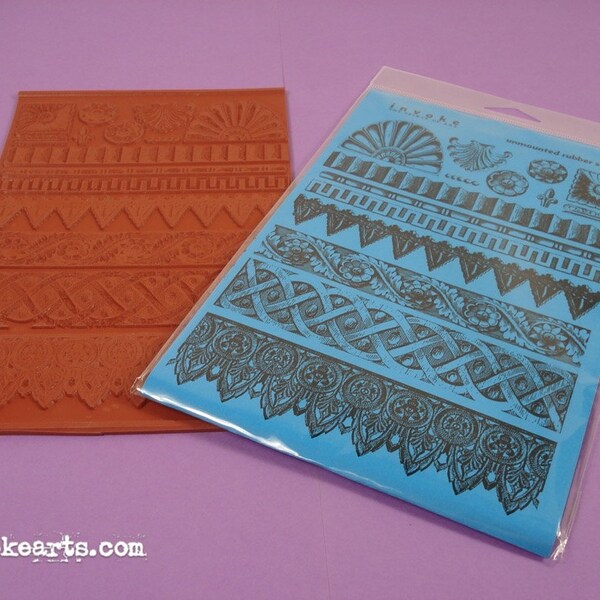 Border Rubber Stamp - Etsy