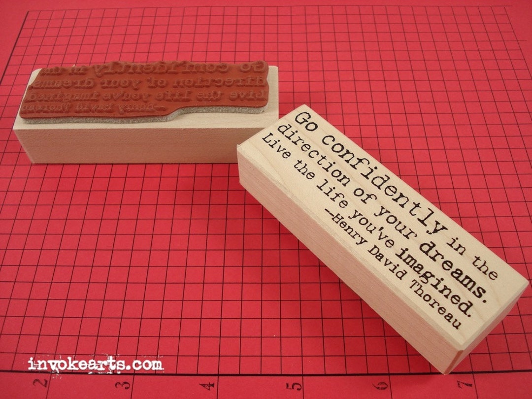 Confidence Quote Stamp / Invoke Arts Collage Rubber Stamps - Etsy