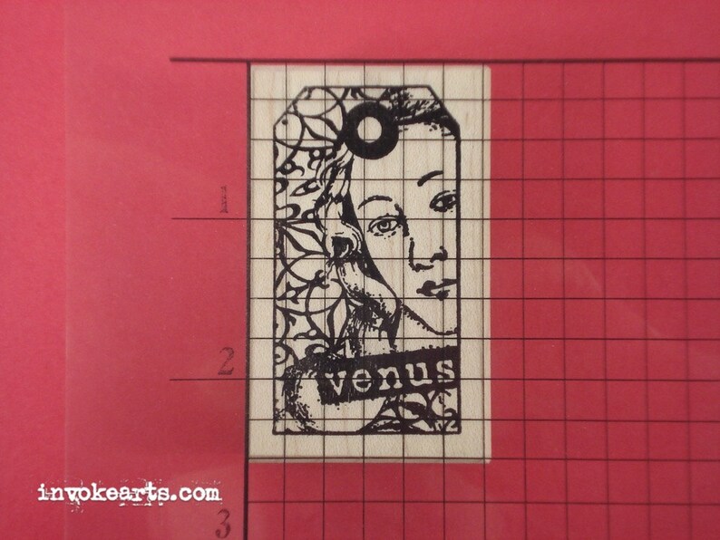 Venus Tag Stamp / Invoke Arts Collage Rubber Stamps | Etsy
