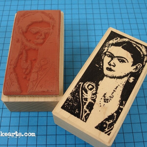Frida Rubber Stamp - Etsy