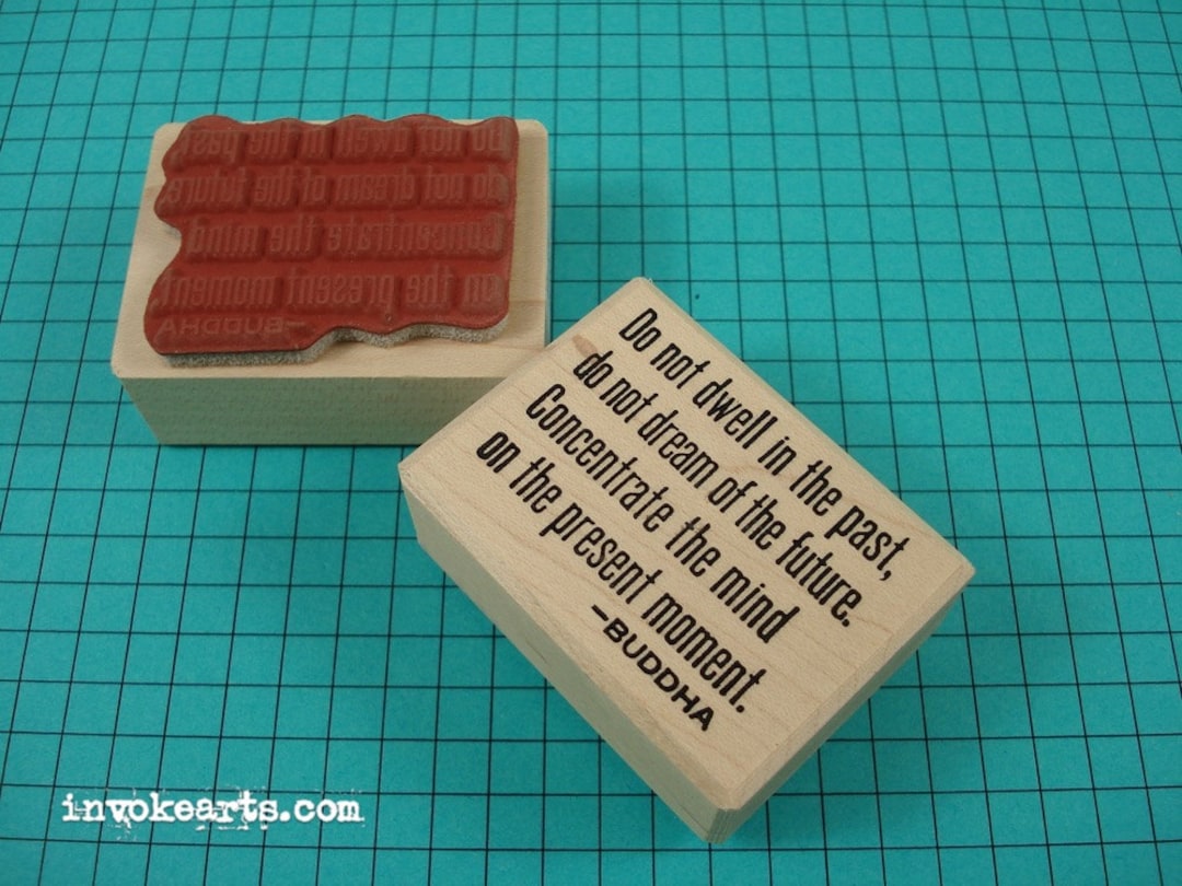 Buddha Quote Stamp / Invoke Arts Collage Rubber Stamps - Etsy