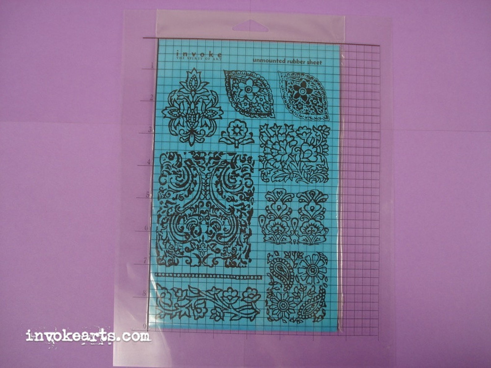 Sale / Textile Patterns / Invoke Arts Collage Rubber Stamps / | Etsy