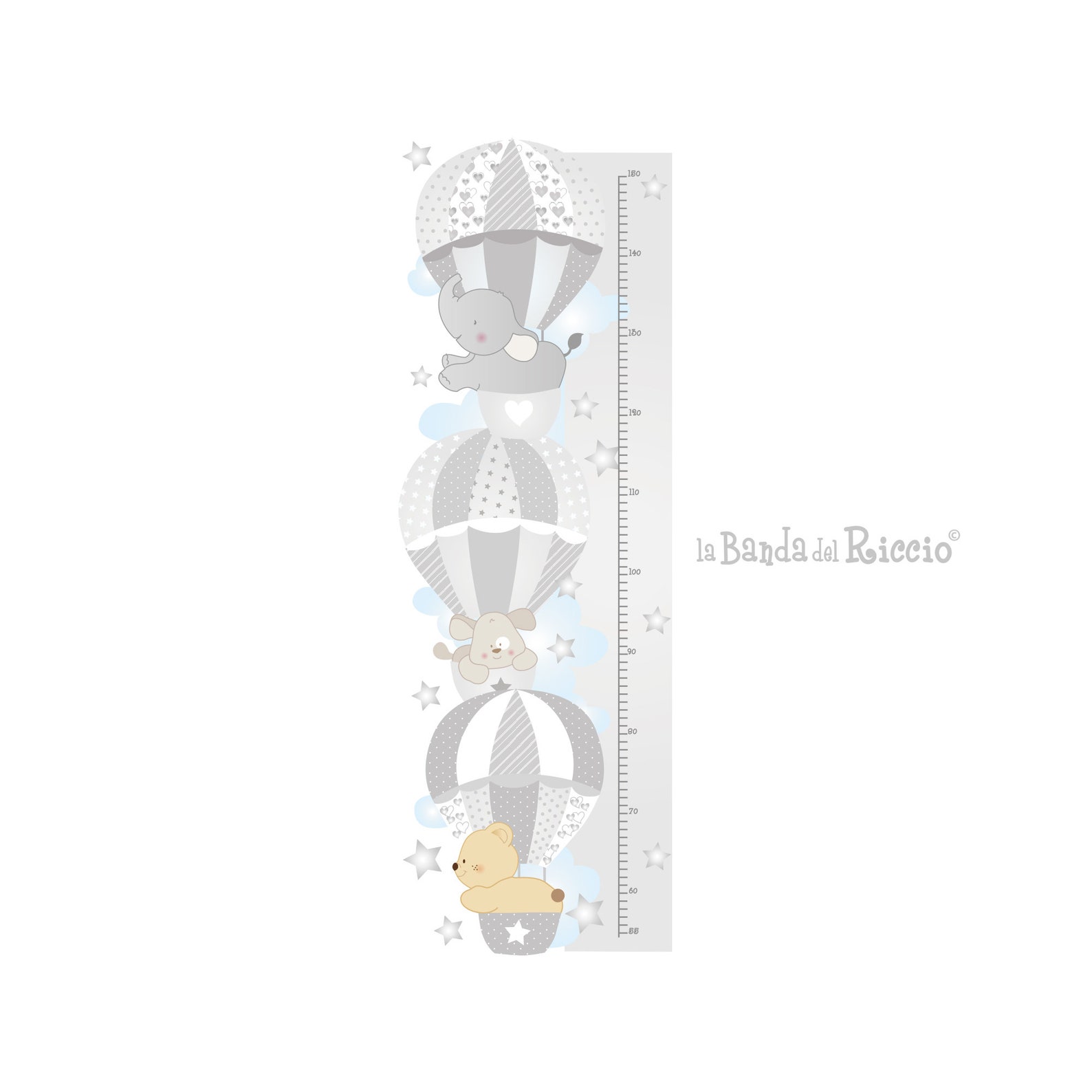 Set Room Baby Wall Decals Kitgrowth Chart and Door Decal Air | Etsy