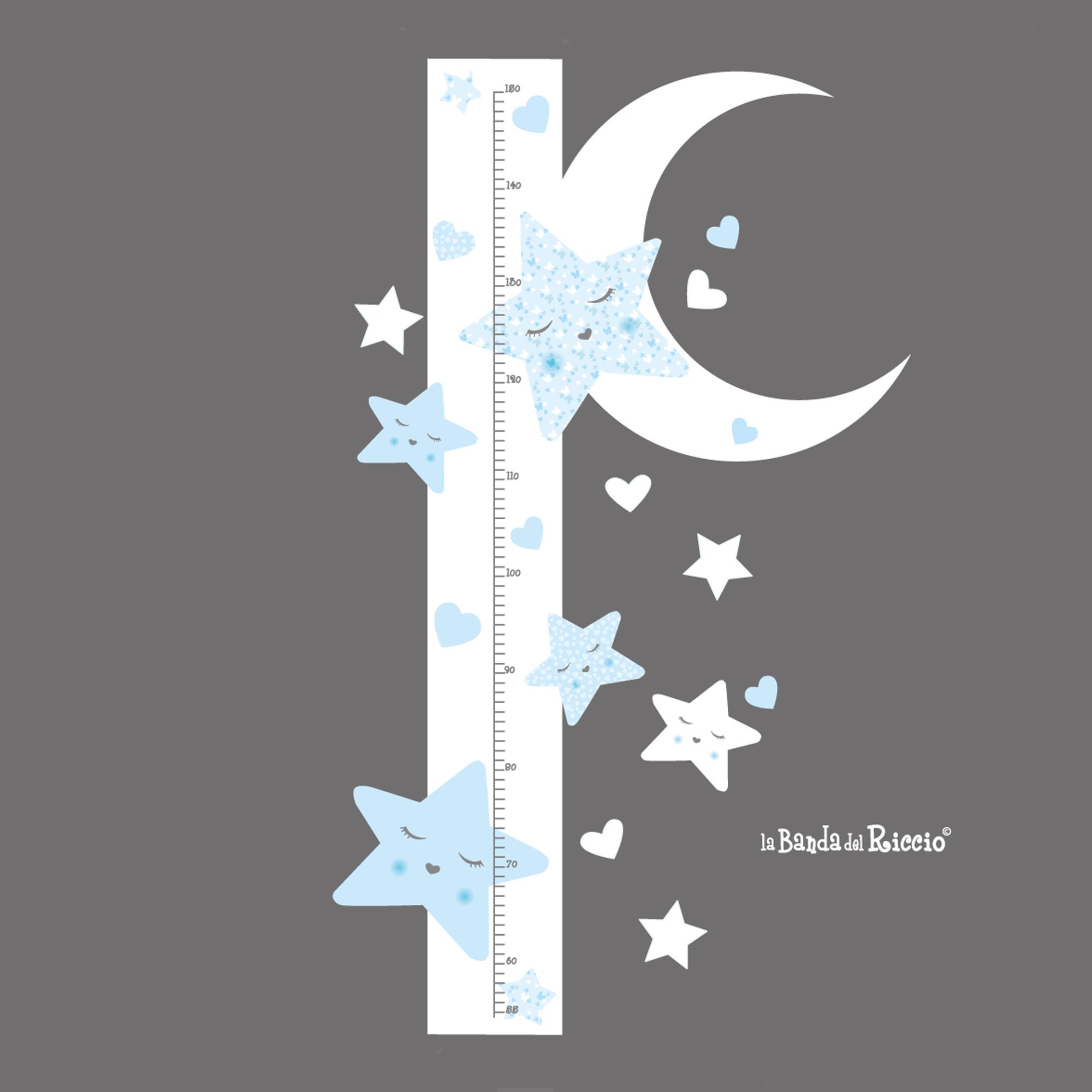 Kids Growth Chart, Wall Decals, Baby Nursery Room Decor, Baby Meter ...