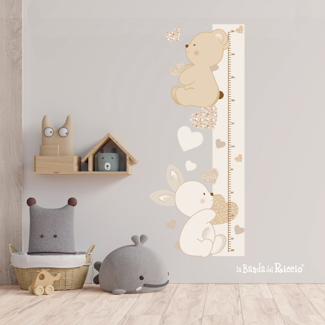 Baby Growth Chart, Wall Decals, Baby Nursery Room Decor, Height Growth ...