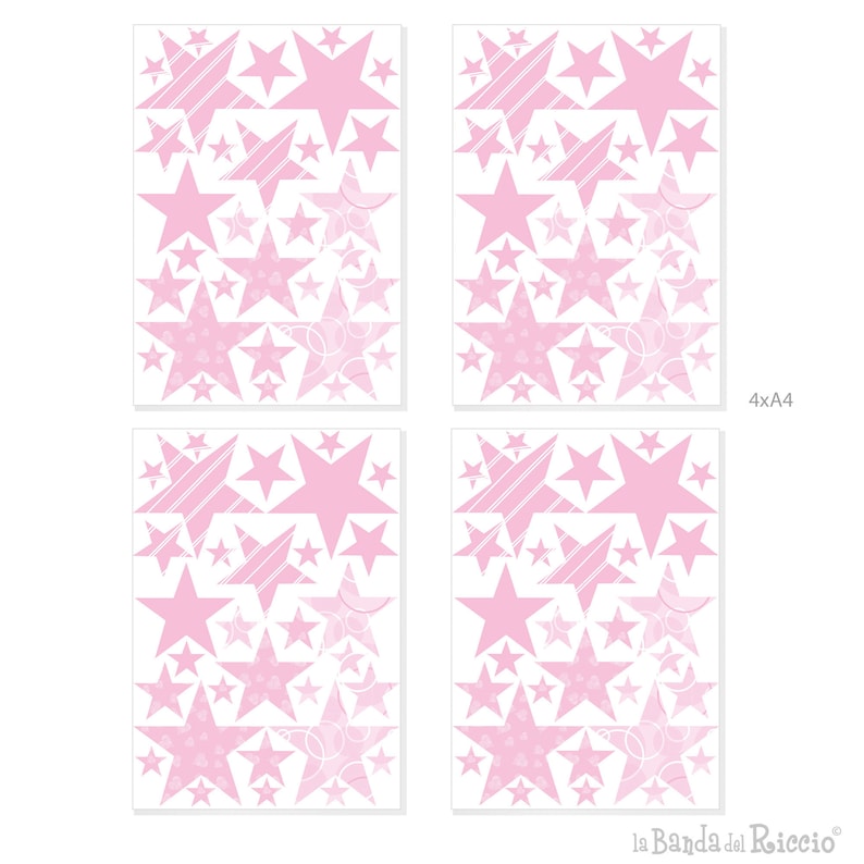 Stars Wall Decals, Kids Wall Stickers, Baby Nursery Room Decor, stars ...