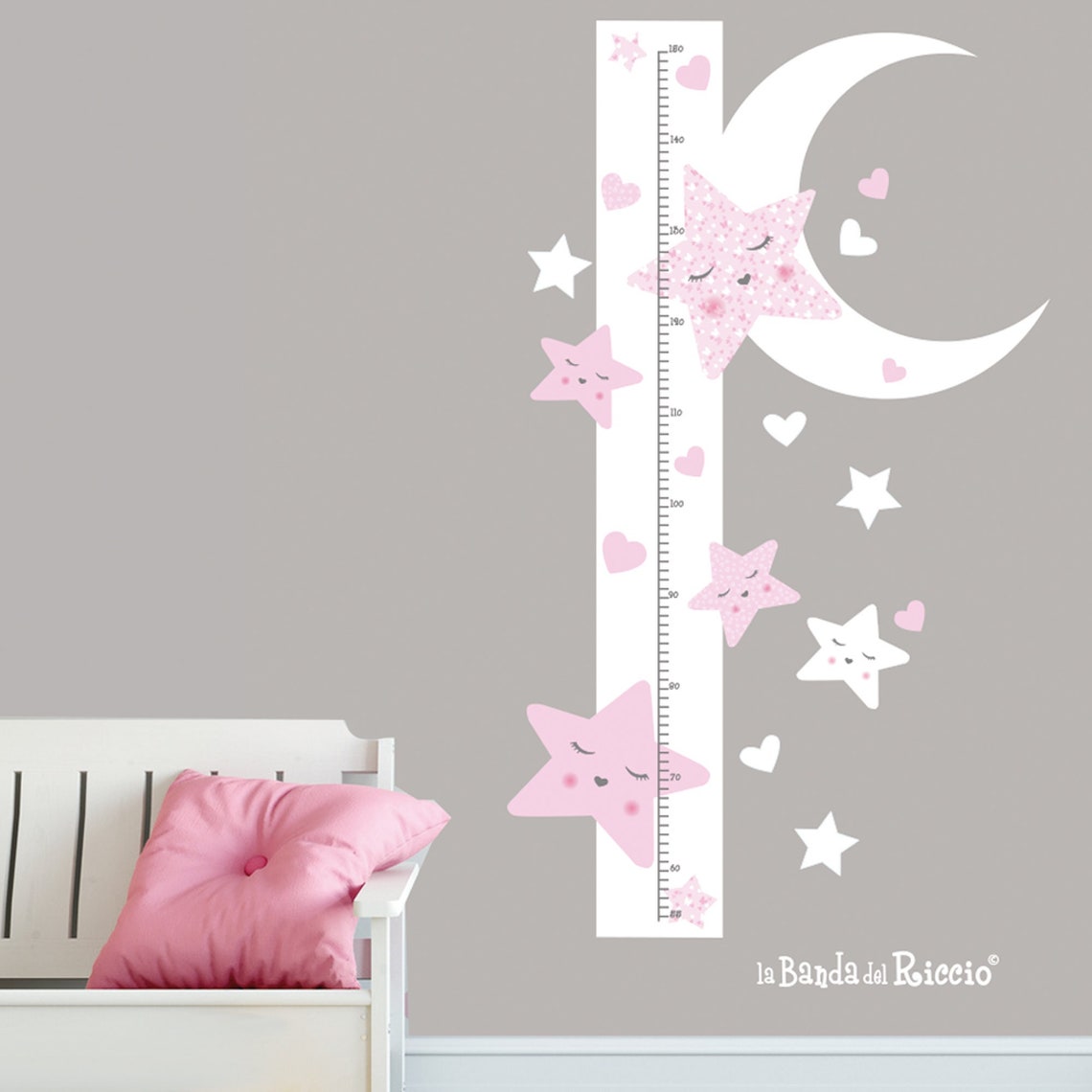 Kids Growth Chart, Wall Decals, Baby Nursery Room Decor, Baby Meter ...