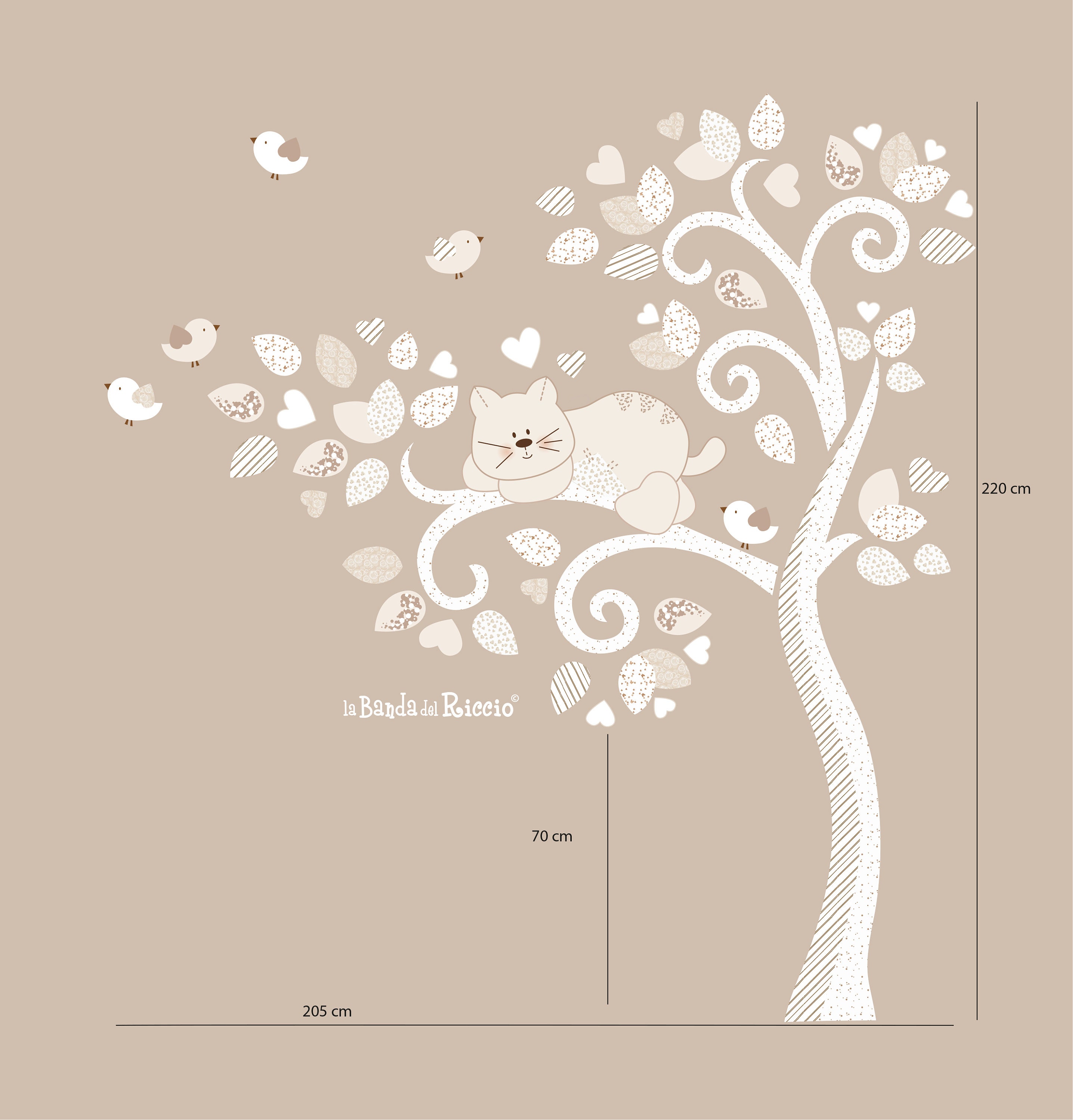 Tree Baby Wall Decal, Nursery Tree Wall Stickers, Wall Decal Kids, Baby ...