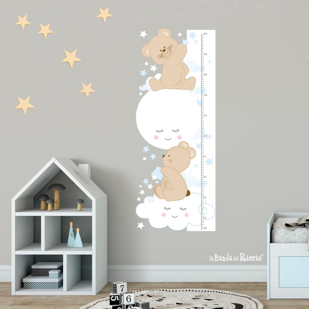 Kids Fabric Growth Chart, Fabric Wall Decals, Baby Nursery Room Decor ...