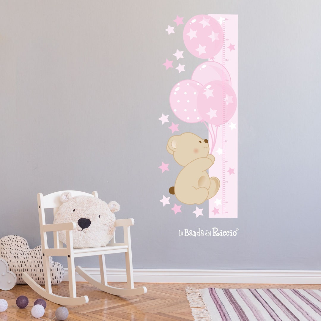 Kids Growth Chart, Wall Decals, Baby Nursery Room Decor, Height Chart ...