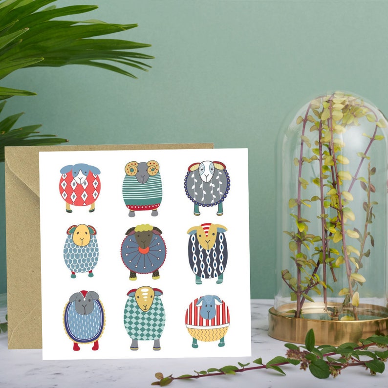 Father's Day Sheep Card, Birthday Card for Sheep Lover, for Him, Her ...