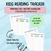 Kids Reading Tracker, Printable Childrens Reading Log, Simple Kid Book ...