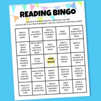 Fall Reading Challenge: Printable Bingo Board, Bookmarks, Certificate ...