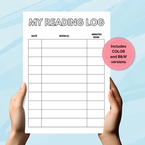 Kids Reading Tracker, Printable Childrens Reading Log, Simple Kid Book ...