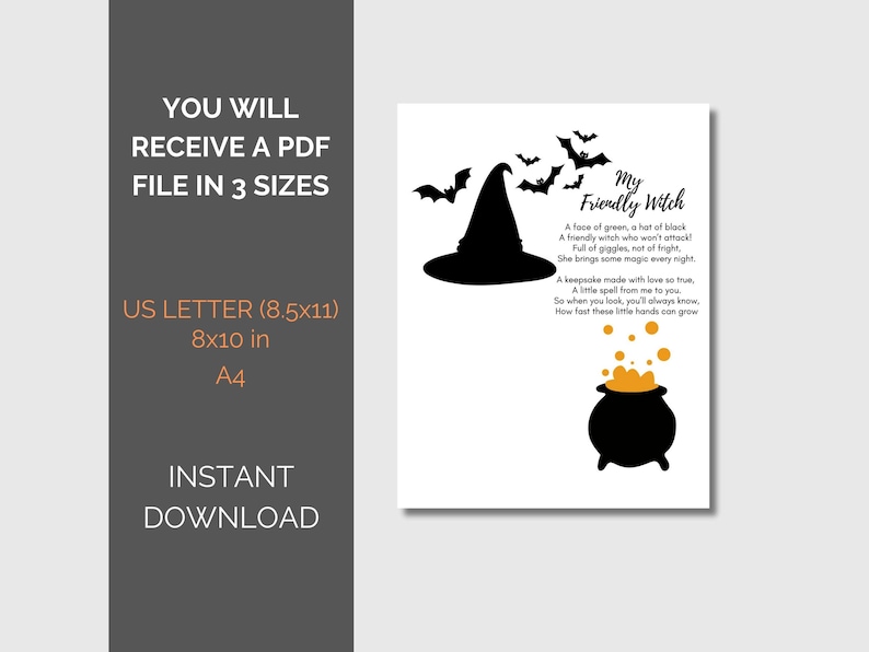 Halloween Handprint Art, Halloween Witch Handprint Craft, Halloween ...