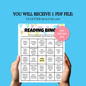 Reading Bingo, Book Bingo, Book Club Game, Summer Reading Bingo, Adult ...