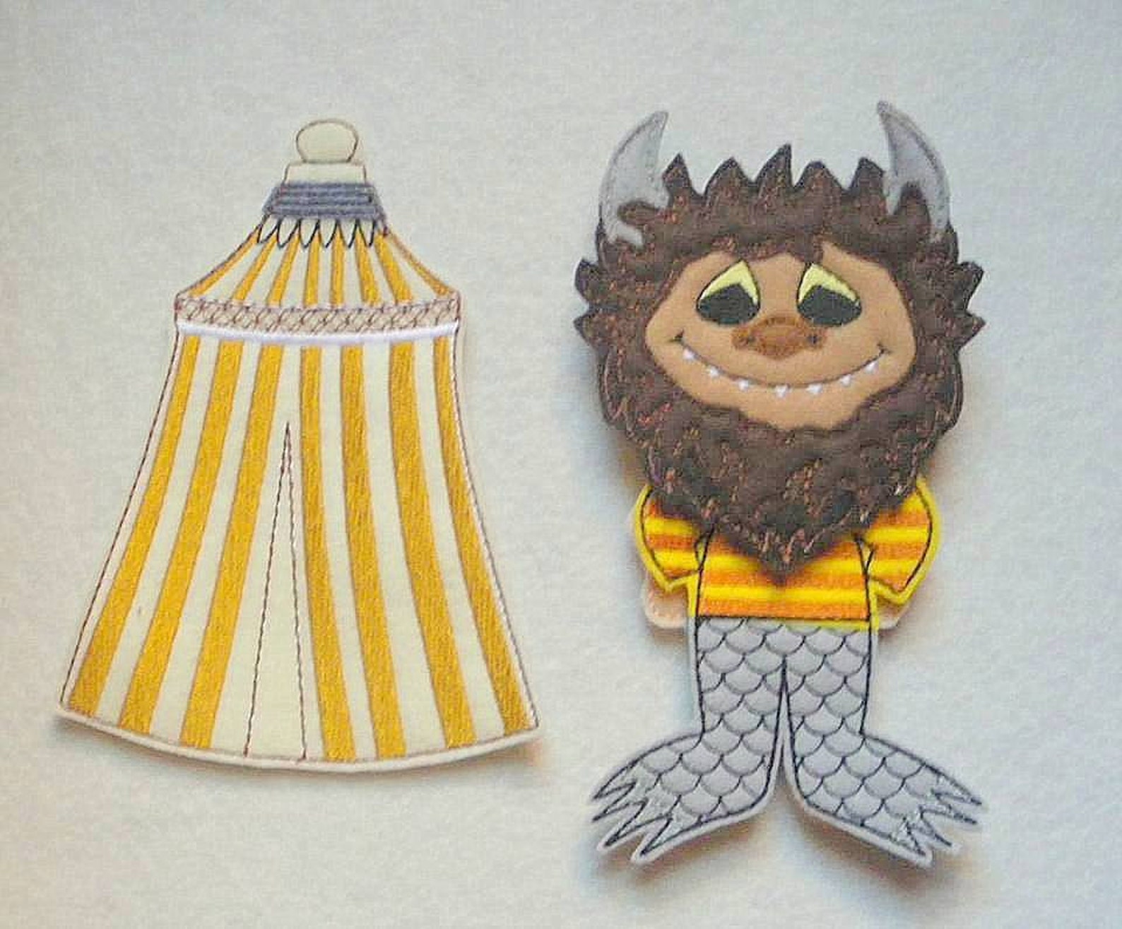 Wild Thing Monster Story Board - in the Hoop Un-paper Doll Set Machine ...