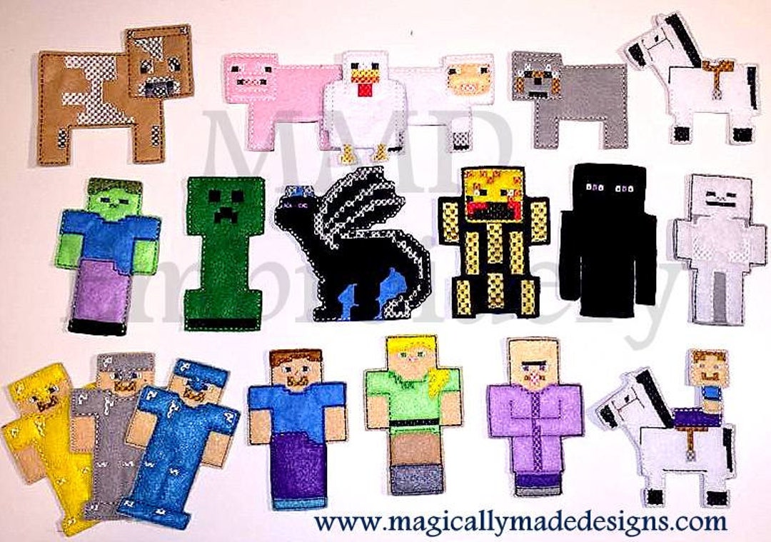 MC Finger Puppet Complete Set Embroidery Design - DIGITAL DOWNLOAD ...